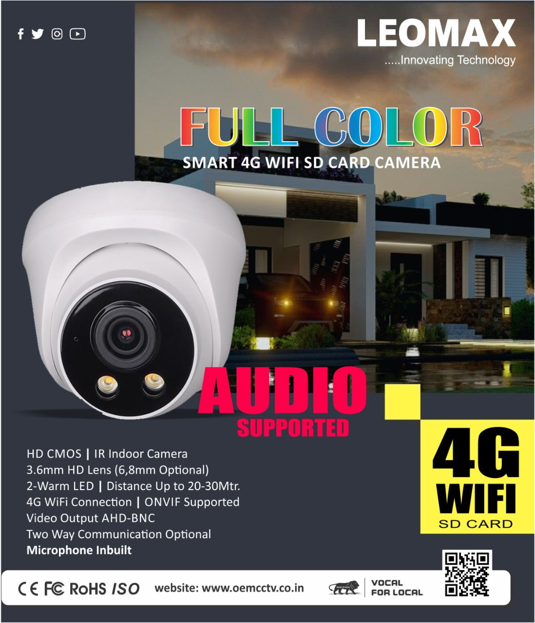 LEOMAX 4G CCTV CAMERA